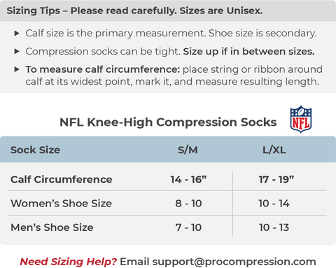 Officially Licensed NFL Compression Socks, Kansas City Chiefs ...