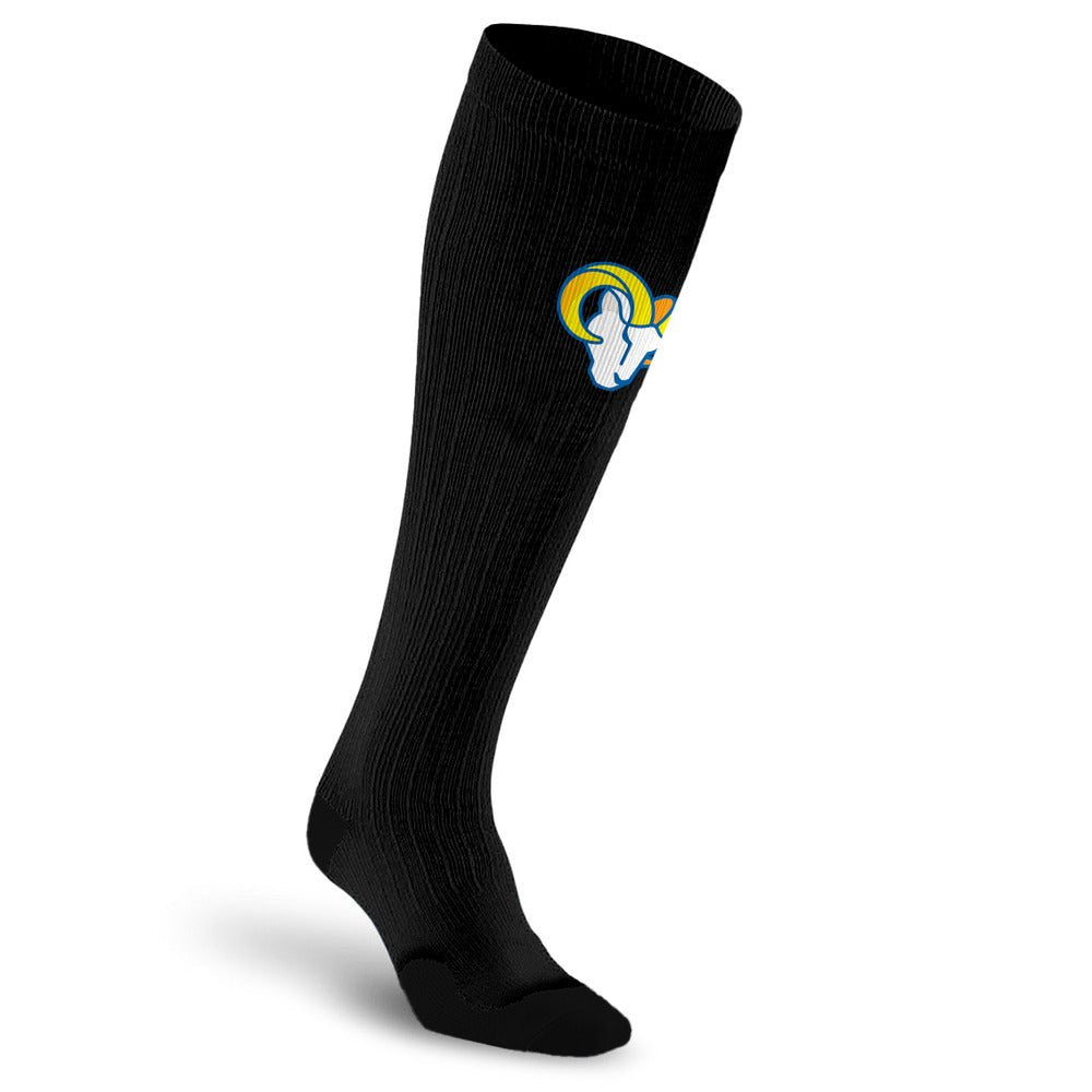 Officially Licensed NFL Black Compression Socks, Los Angeles Rams – PRO ...