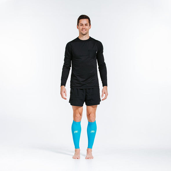 Compression Calf Sleeves in Neon Blue | PRO Compression