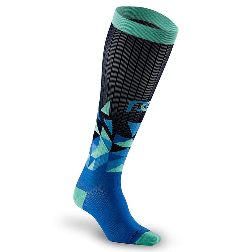 Marathon Compression Socks in Blue Vertex | PRO Compression