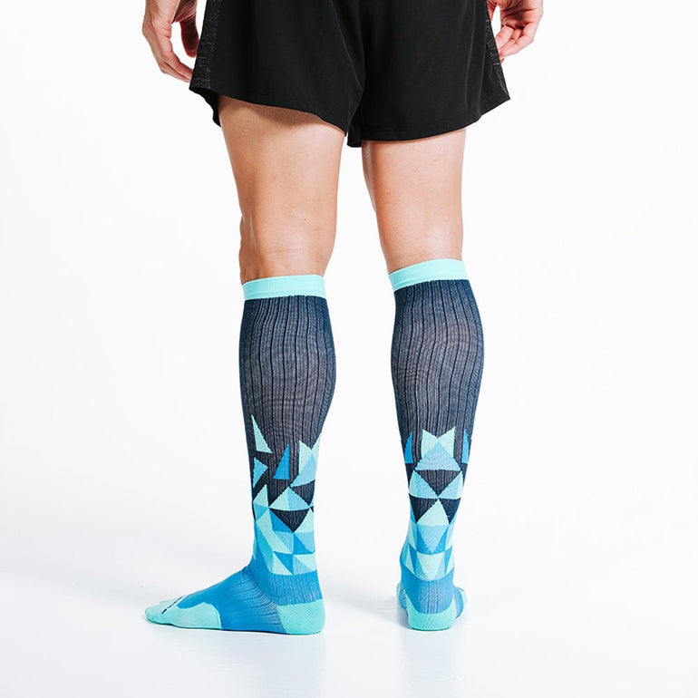 Marathon Compression Socks in Blue Vertex | PRO Compression