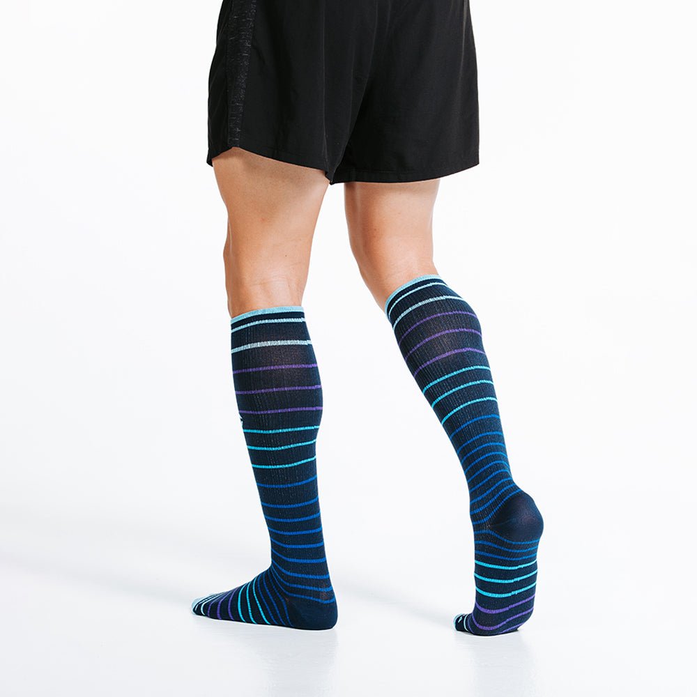 20-30mmHg Knee-High Navy Blue Compression Socks| PRO Compression