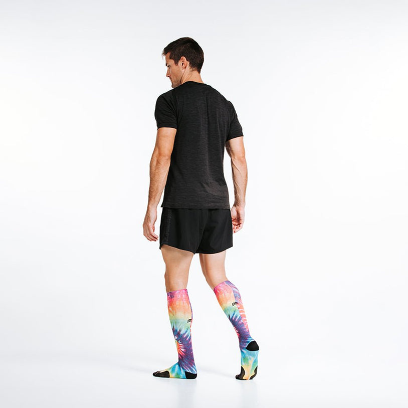 Compression Socks in Rainbow Tie Dye | PRO Compression