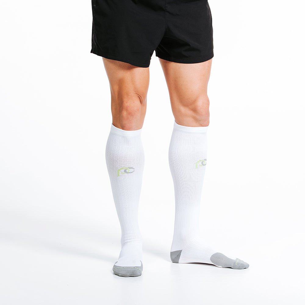 Compression Marathon Socks in White | PRO Compression