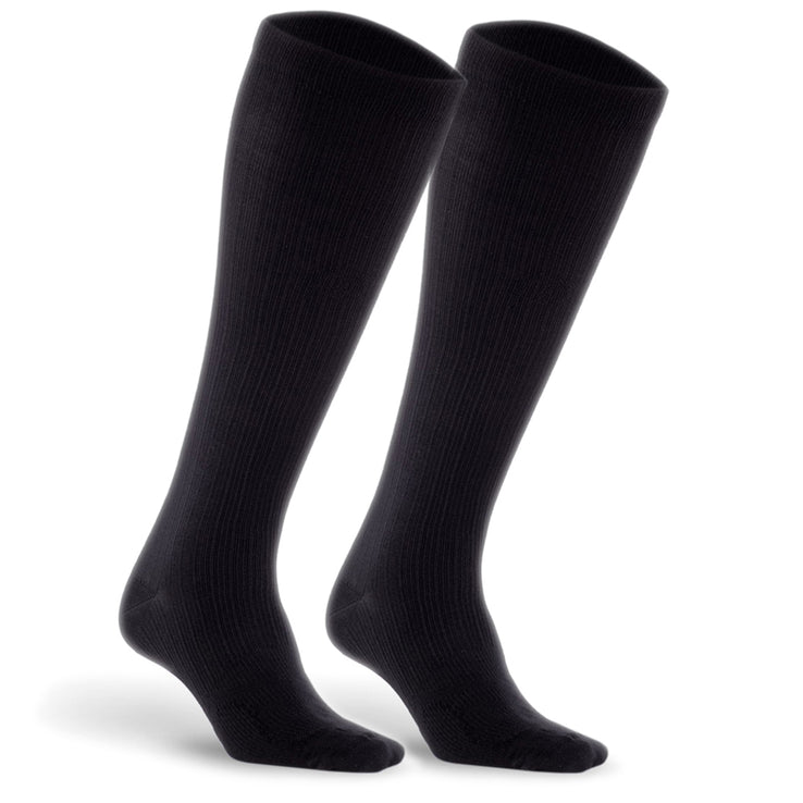 20-30mmHg Knee-High Compression Socks, Black on Black | 2-Pack – PRO ...